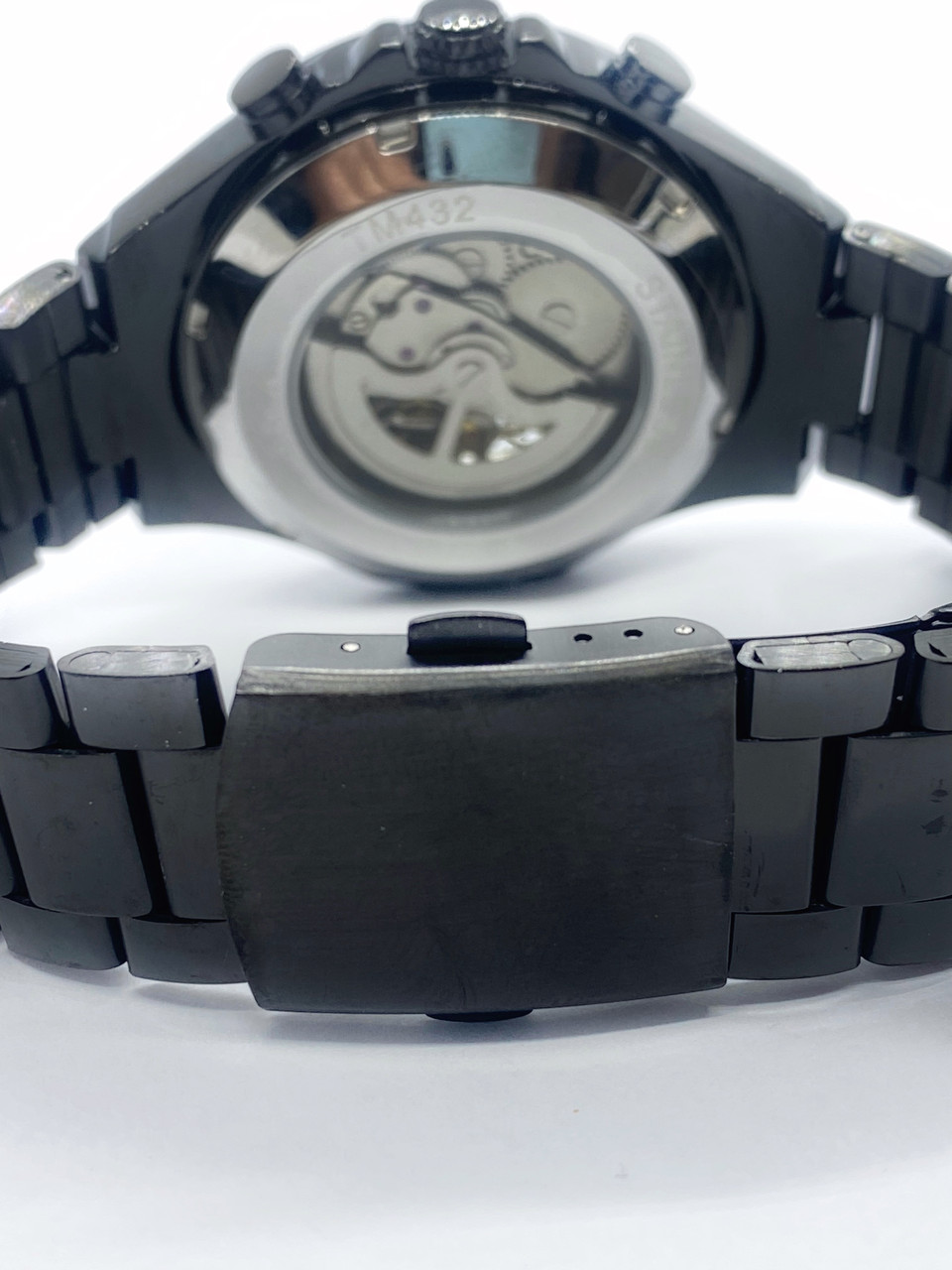 Часи чоловічі механічні Winner Skeleton з автопідзаводом Чорні з ...